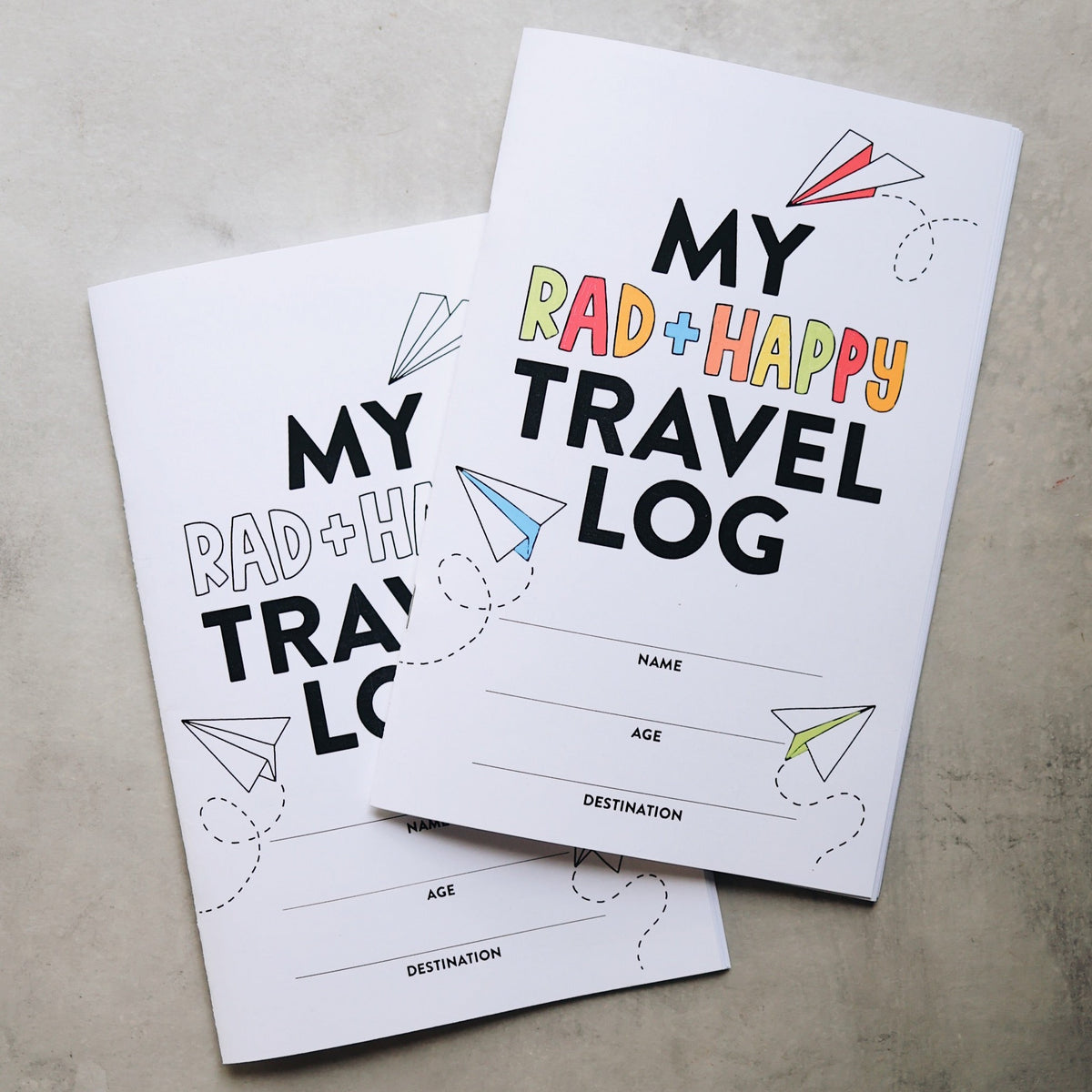 Travel Log Printable – Rad & Happy