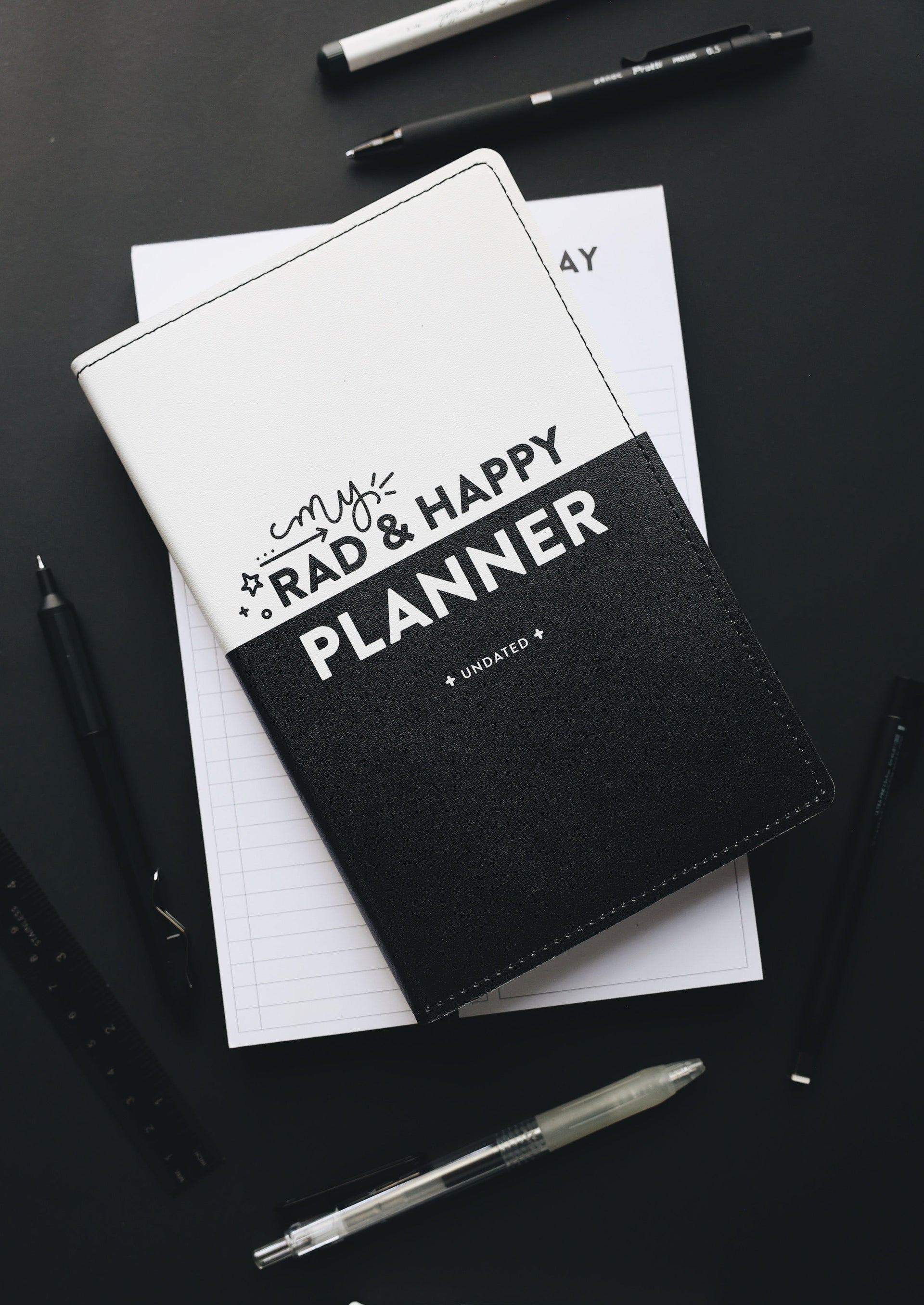 5x8 Undated Planner - Halfsies Edition – Rad & Happy