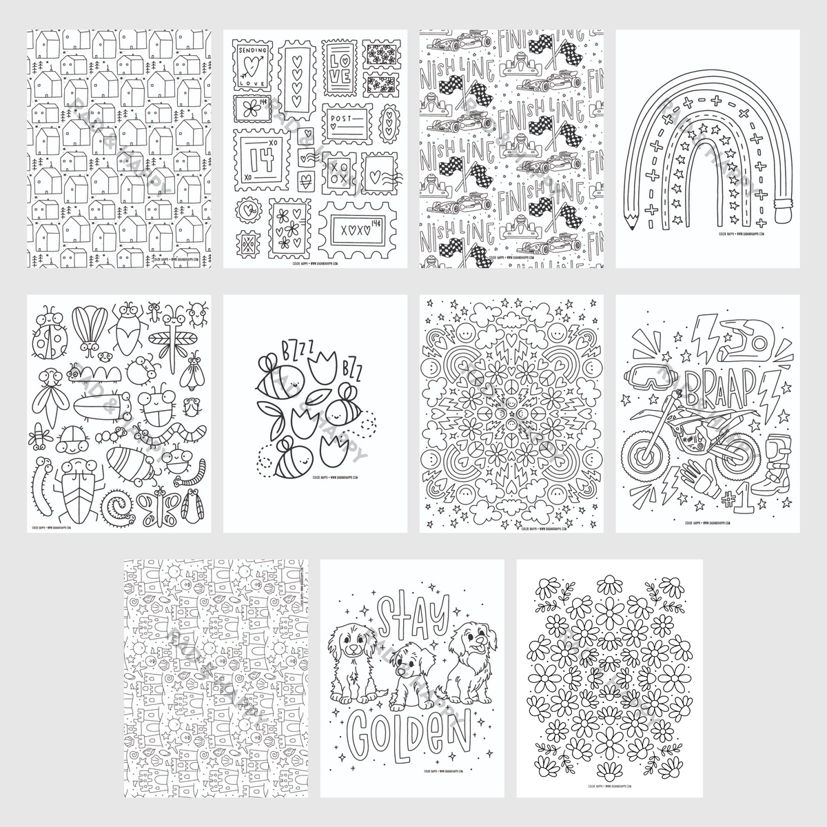 Color Happy - Sample Pages – Rad & Happy