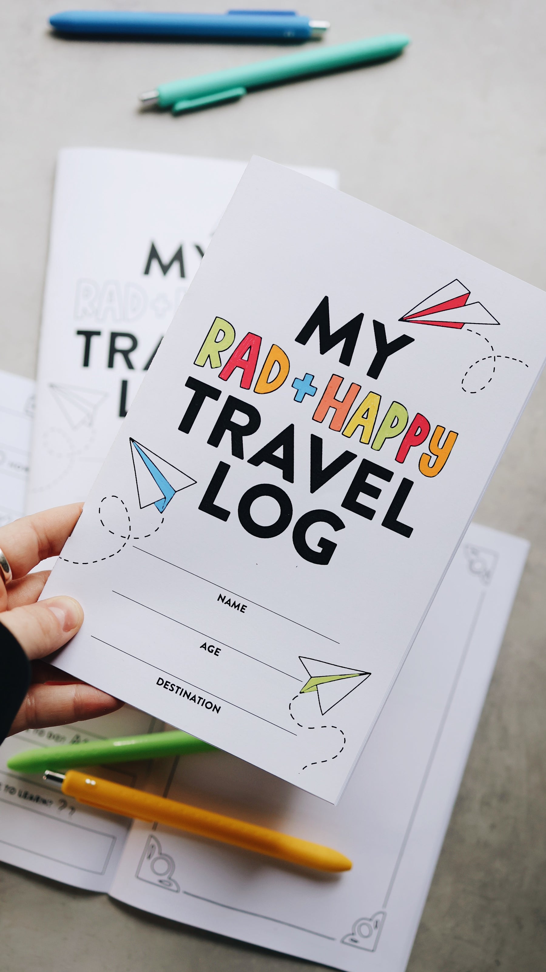 Travel Log Printable – Rad & Happy