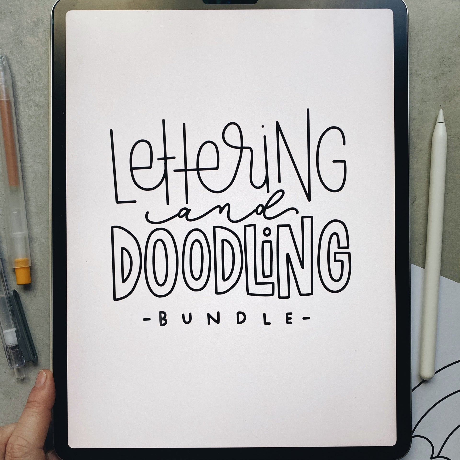 Lettering & Doodling Class Bundle – Rad & Happy