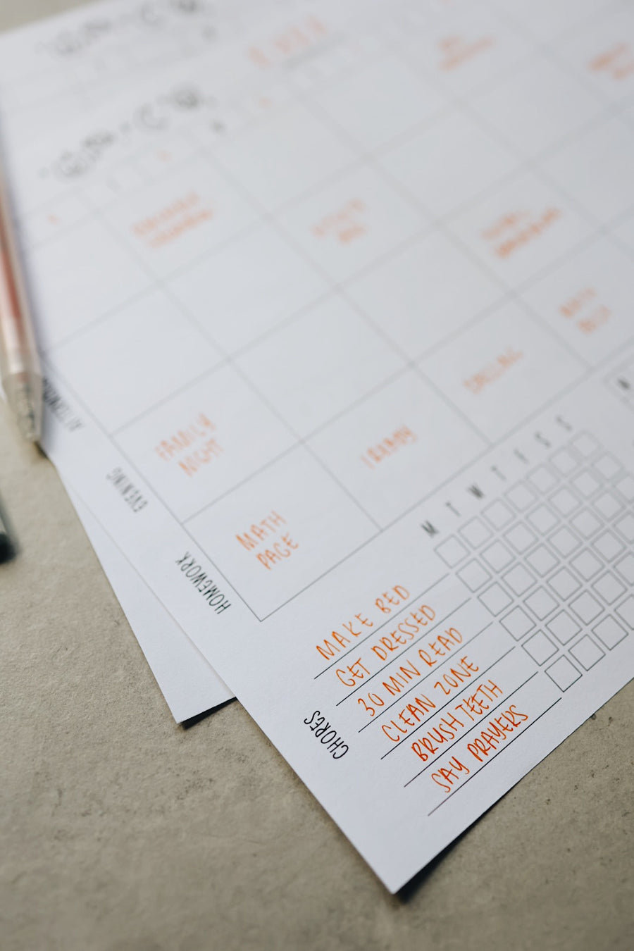 Happy Day Kids Schedule Printable – Rad & Happy